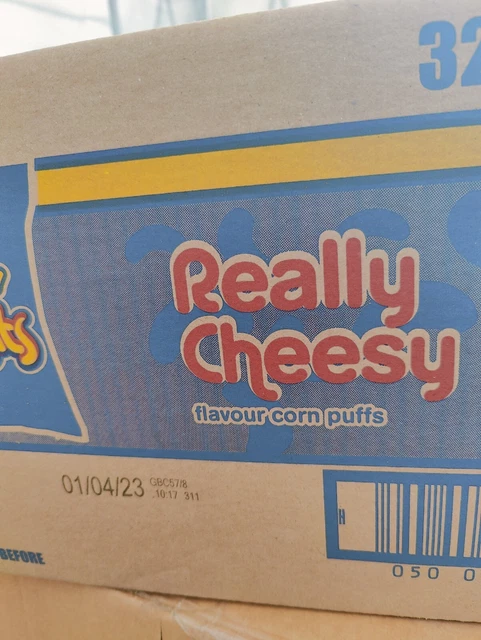 WOTSITS WALKERS CRISPS Baked Really Cheesy Lunch Box 32 x 22.5g Bag ...