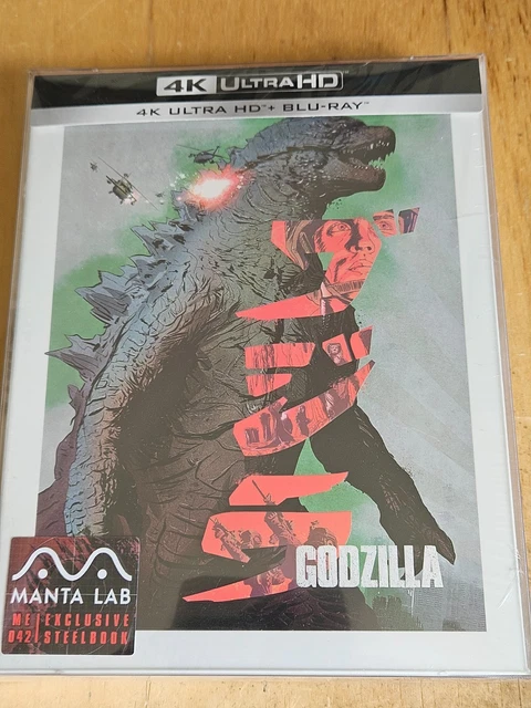 GODZILLA (2014) - Manta Lab Full Slip 4K + Blu Ray Steelbook - New ...