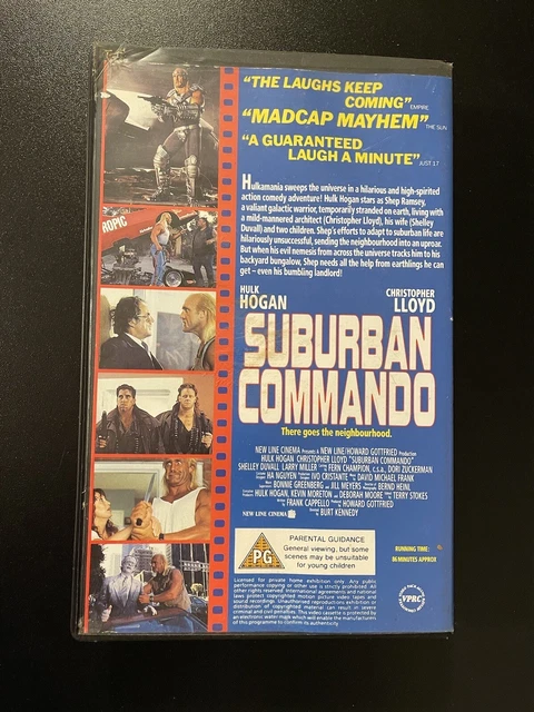 SUBURBAN COMMANDO VHS 1991 Big Box Hulk Hogan, Christopher Lloyd ...