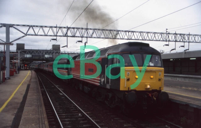 35MM RAILWAY SLIDE of Class 47 47807 @ Stafford Copyright to Buyer £4. ...