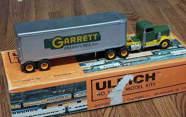 REMORQUE SEMI-TRACTEUR VINTAGE aiguille Ulrich échelle HO Kenworth ...