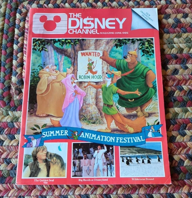 VINTAGE THE DISNEY Channel Magazine June 1985 Robin Hood £15.06 ...