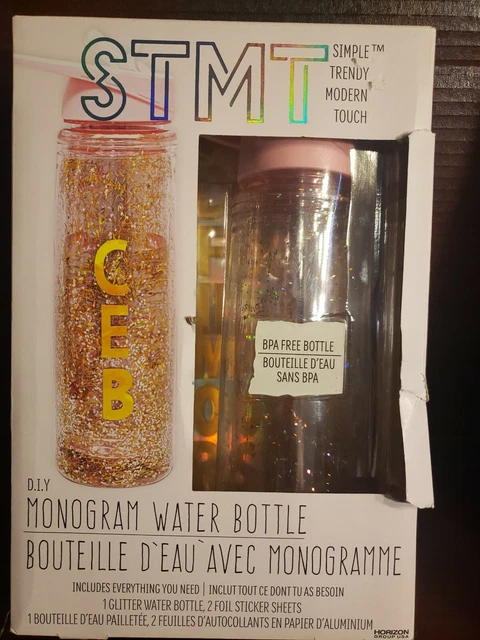 DIY STICKER WATER bottle kids craft glitter bpa free STMT multicolor ...