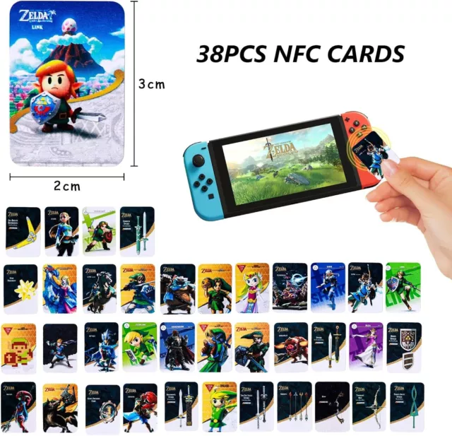PACK OF 38 Legend of Zelda Cards, NFC Mini Cards, Legend of Zelda Card ...