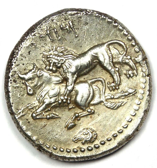 CILICIA TARSUS MAZAEUS AR Silver Stater Lion Bull Coin 361-328 BC - XF ...