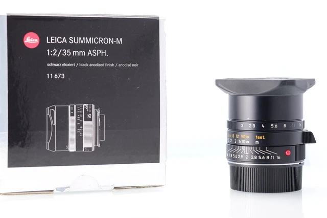 LEICA SUMMICRON-M 35MM F2 ASPH. II 6bit 11673 in Mint Condition With ...