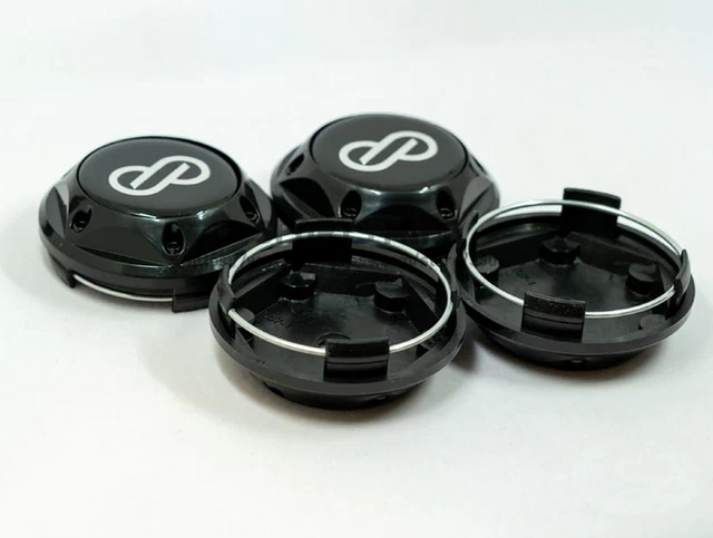 4X68MM ENKEI LOGO Emblems Wheel Center Caps Hubcaps Badges Black EUR 42 ...
