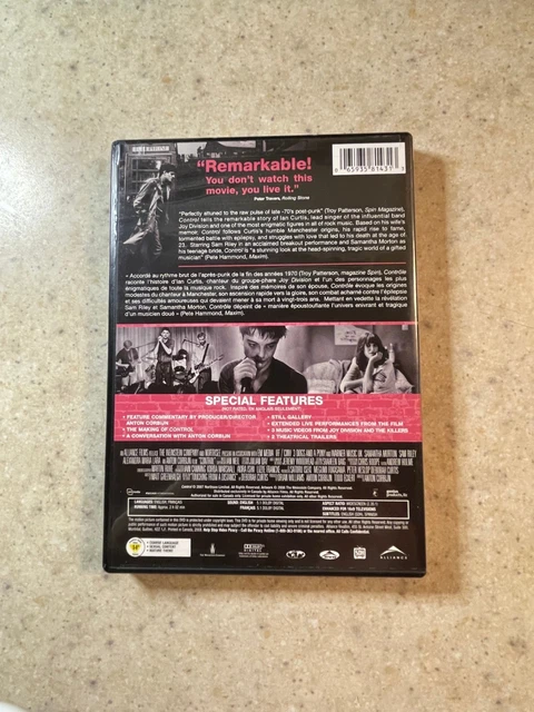 CONTROL (DVD, 2007) Joy Division Anton Corbijn Miriam Collection Brand ...