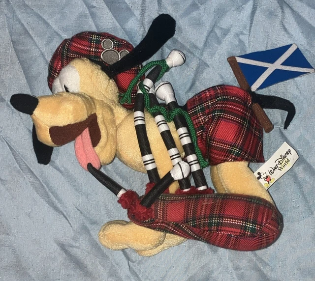 DISNEY WORLD SCOTTISH Pluto Bean Bag Plush 10" $12.99 - PicClick