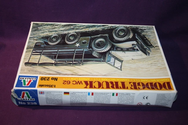 ITALERI DODGE TRUCK WC62 1:35 scale model kit No230. £27.50 - PicClick UK