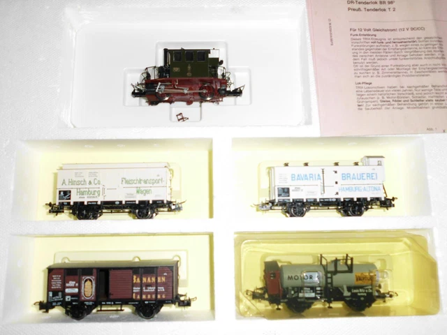 TRIX H0 21218 Zugpackung Tenderlok, 4 Güterwagen, neu, OVP EUR 200,00 ...