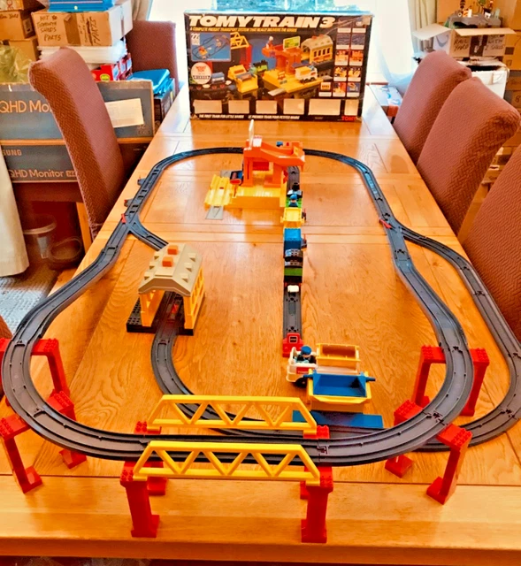 TOMY TRAIN 3, Freight Transport Train Set from 1988 in 99% Perfect ...