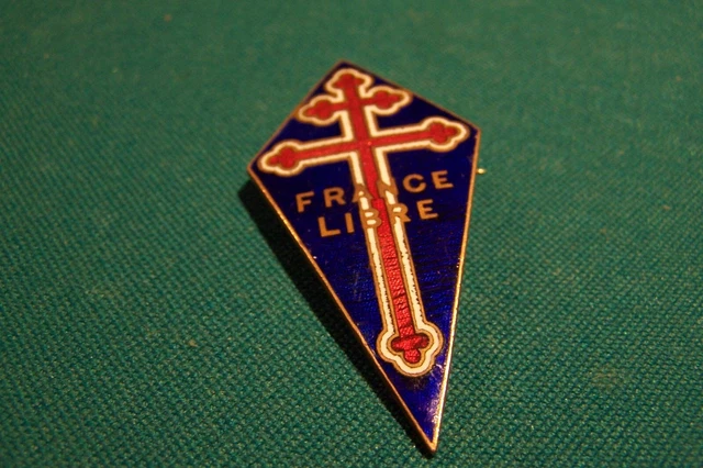 RARE INSIGNE FNFL perchoir authentique fab londres 1941 grand modele 63 ...