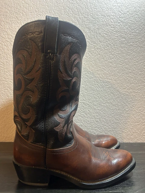 DURANGO MEN'S COWBOY Western Work Boots Brown Black LM 504 US 8.5 D ...