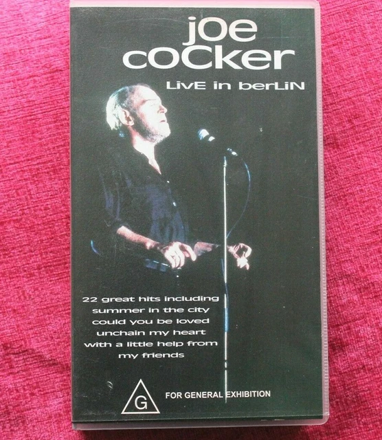 JOE COCKER LIVE in Berlin VHS Cassette 1997 CEL Music Excellent ...
