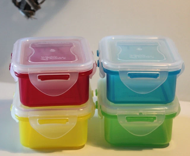 4 LOCK UND Lock LocknLock Vorratsdosen SET FARB MIX 180 ml -HPL 805 ...