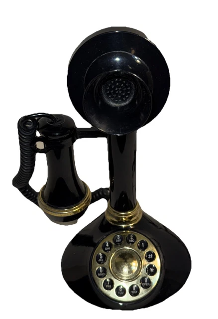 VINTAGE PUSH-BUTTON CANDLESTICK Landline Phone Teleconcept-Korea ...
