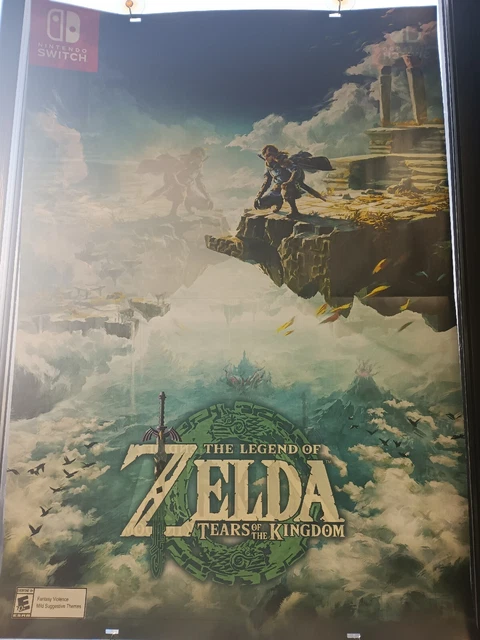 LEGEND OF ZELDA Tears Of The Kingdom 4 Ft. Promotional Poster Gamestop ...