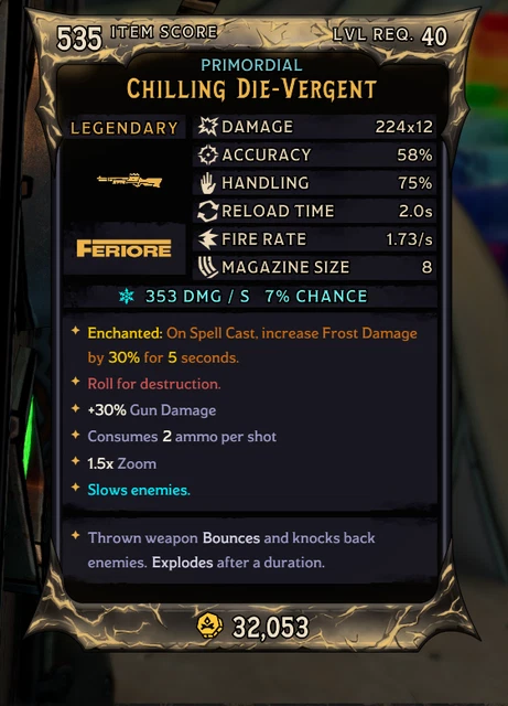TINA'S WONDERLANDS PRIMORDIAL Die-Vergent x12 (Frost) (Spellcast FROST ...