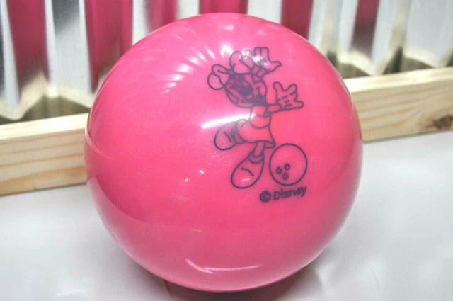 VINTAGE BRUNSWICK DISNEY Minnie Mouse Pink Bowling Ball 9.54lbs ...