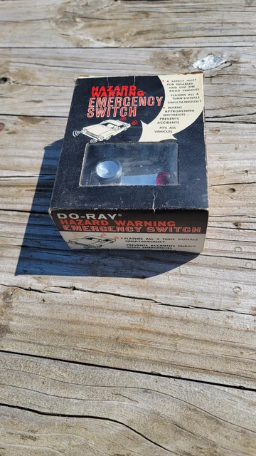 VINTAGE DO-RAY LIGHT Hazard Warning Emergency Switch NOS in Box DR5 Rat ...