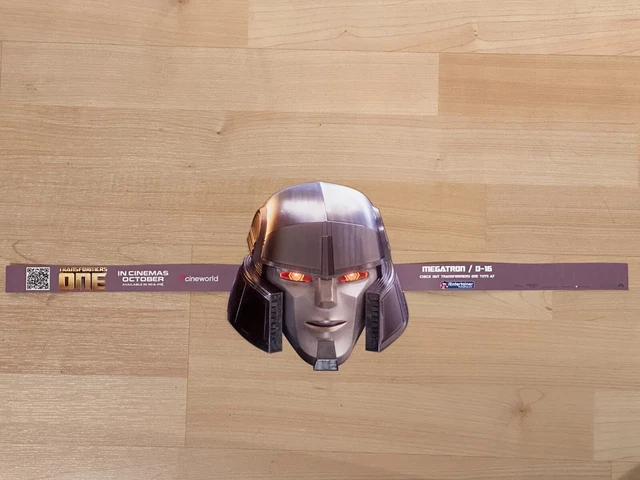 TRANSFORMERS ONE MASK Cineworld Exclusive - Megatron £5.00 - PicClick UK