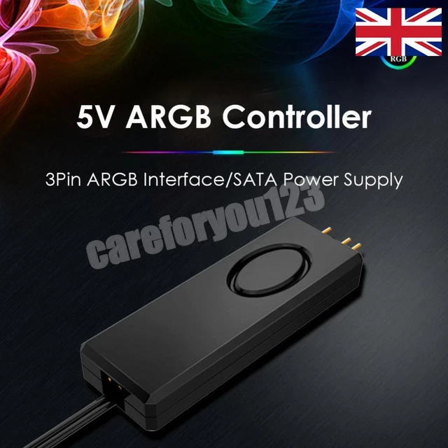 SATA PIN POWER Supply 5V ARGB Controller for Chassis Fan LED Strip ...
