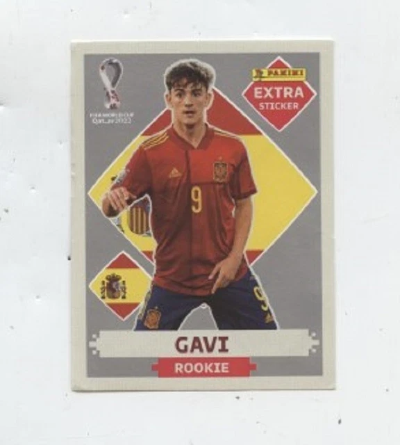 PANINI: FIFA WC 2022 QATAR, EXTRA STICKER: GAVI, Rookie / Silver EUR 12 ...