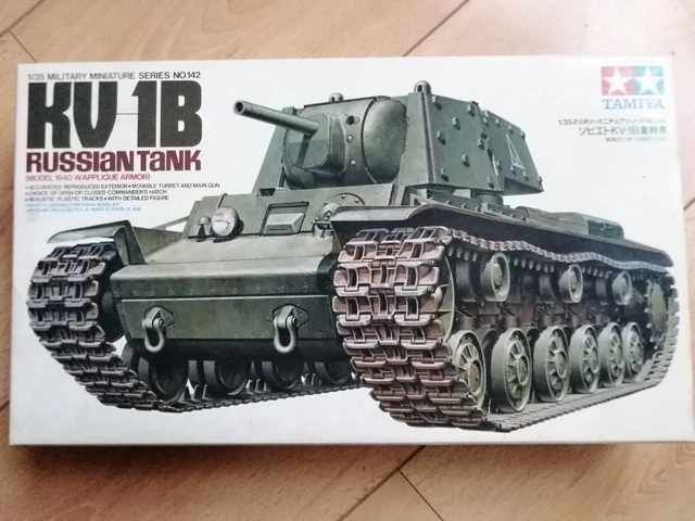TAMIYA 35142 PANZER Russian TANK KV-1B 1:35 Bausatz OVP SAMMLUNG ...