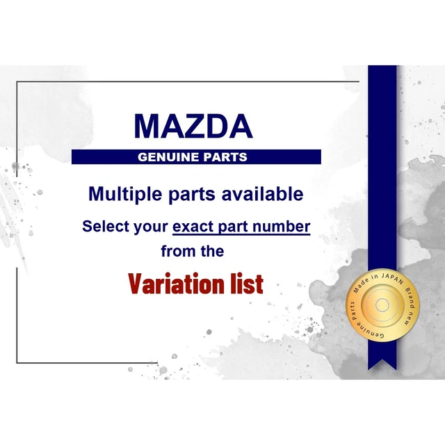 NEW GENUINE MAZDA Gusset(R) D. Panel - Lower (M0) ( M001-70-622 ) x 1 ...