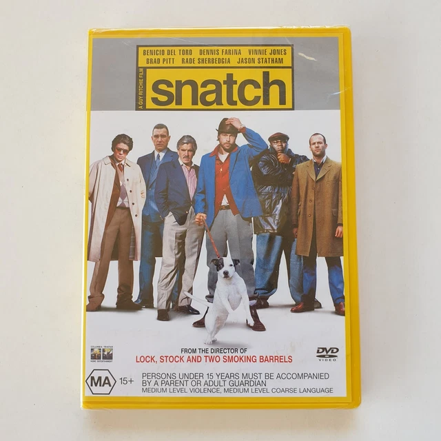SNATCH (DVD 2000) PAL Region 4 (Brad Pitt, Jason Statham, Benicio Del Toro) RARE $11.95 ...