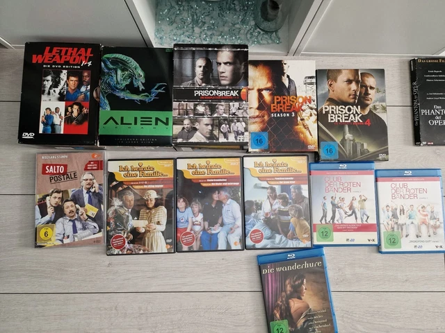 60 DVD PRISON Break Das Boot Hinter Gittern Der Staatsanwalt Alien /Blu ...