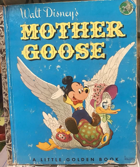 WALT DISNEY'S MOTHER Goose, A Little Golden Book, 1952 5th Edition ...
