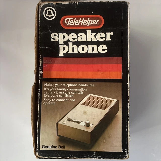 VINTAGE 1982 WESTERN Electric "Genuine Bell" TeleHelper Speaker Phone ...