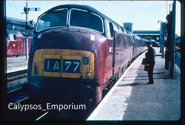 35MM RAILWAY SLIDE BR Warship Class D805 Western D1015 Exeter Jun 1969 ...