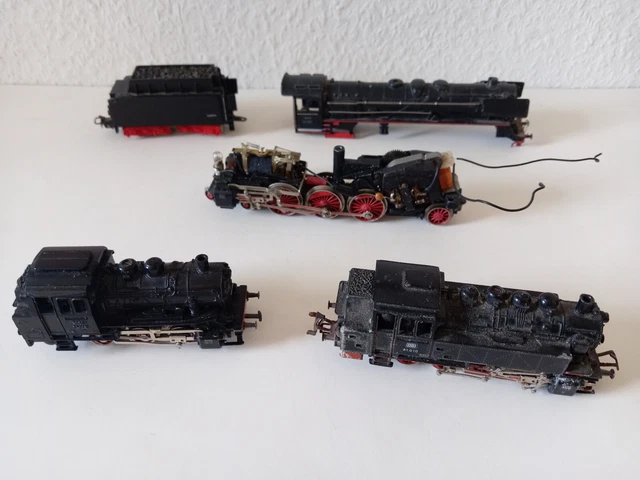 MÄRKLIN TRIX (?) H0 sehr alte Lokomotiven Dampflok Lok Tender Konvolut Bastler EUR 56,00 ...