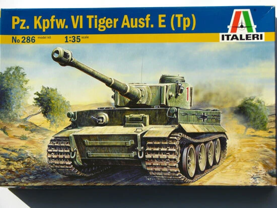 MINIATURE MODEL KIT De Montage Demi Militaire Réservoir Italeri Tiger I ...