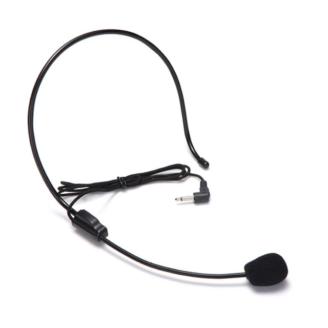 DYNAMIC PORTABLE VOICE Amplifier Microphone Loudspeaker Wired Headset £ ...