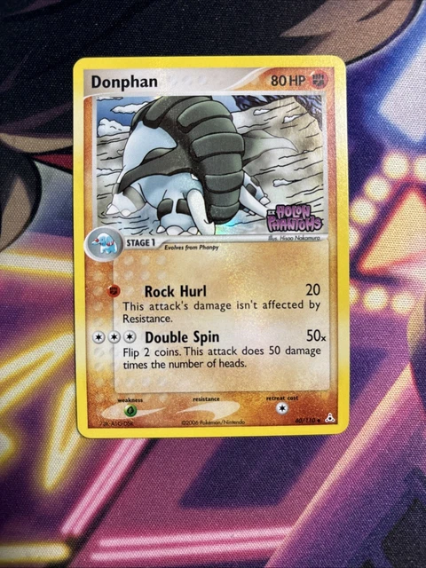 DONPHAN - 40/110 - Pokemon Ex Holon Phantoms Reverse Holo NM $15.50 ...
