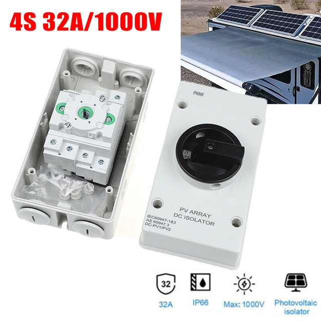 SOLAR SWITCH ISOLATOR Electrical PV DC Photovoltaic Outdoor Waterproof ...