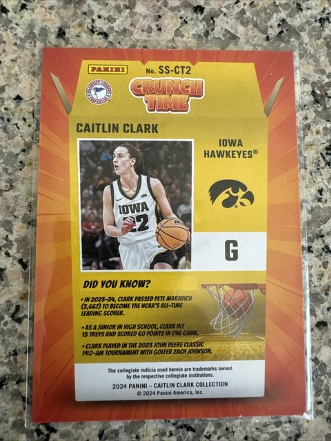 2024 CAITLIN CLARK Collection Crunch Time #SS-CT2 Rookie $1.37 ...