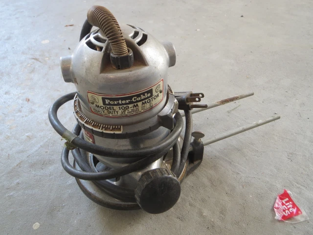 VINTAGE PORTER-CABLE ROUTER Model 100-M Motor with 100-B Base $99.99 ...