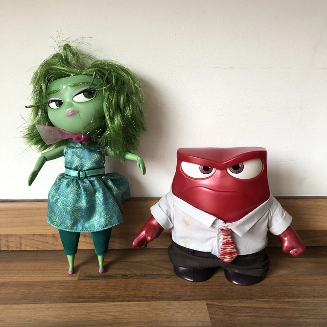 DISNEY PIXAR INSIDE Out - Disgust & Anger Dolls - Hard Toys - Speaking ...