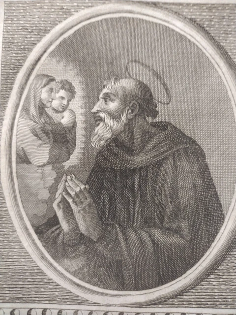 SAN SYLVESTER GOZZOLINI Orden Silvestrini Aguafuerte Original Imprimir ...