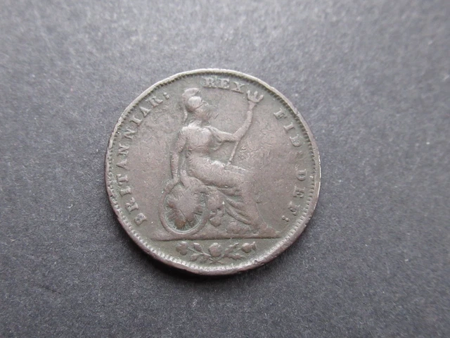 1828 GEORGE IV Copper Farthing Coin Nice Collectable Condition £4.38 ...