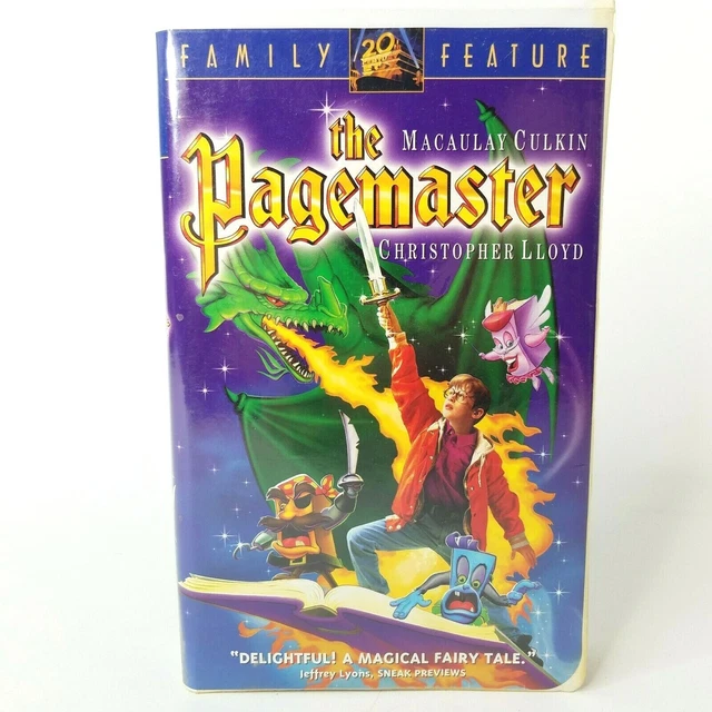 THE PAGEMASTER (VHS, 1995, Clamshell) Macaulay Culkin, Whoopi Goldberg ...