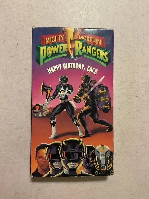 MIGHTY MORPHIN POWER Rangers Happy Birthday, Zack (VHS, 1993) MMPR £4. ...