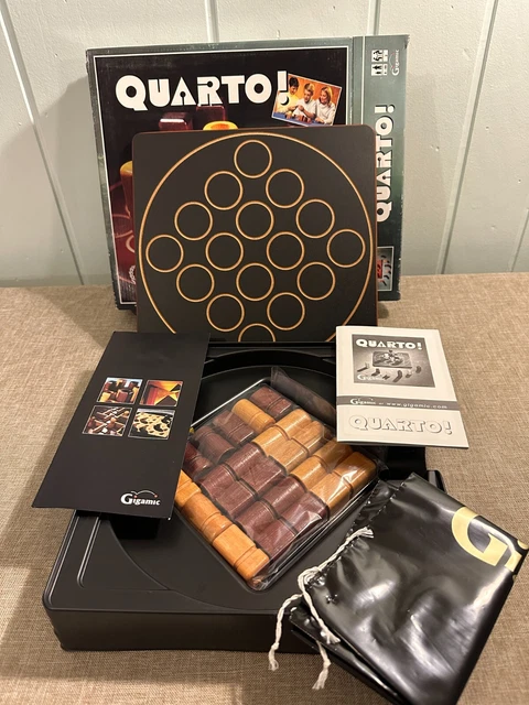 VINTAGE GIGAMIC QUARTO! Wooden Pieces Strategy Board Game 1991 Table ...