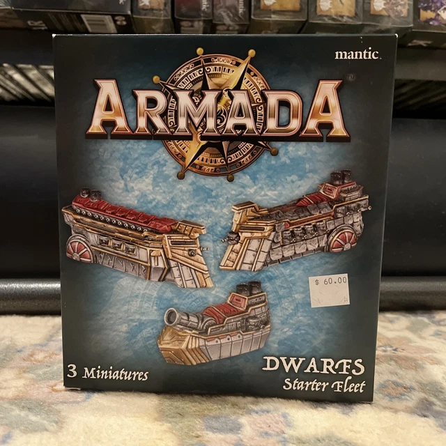 ARMADA DWARF STARTER Fleet - Kings of War Mantic Dwarves Fantasy Naval ...