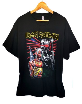 IRON MAIDEN OFFICIAL Somewhere in Time Eddie Terminator Cyborg t'shirt ...